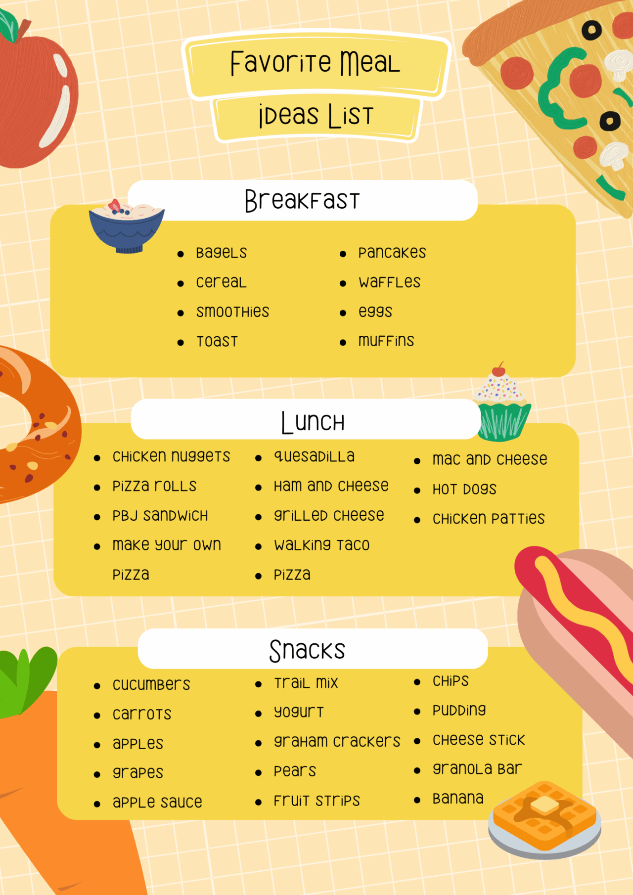 Stress Free, Kid-Powered Meal Planning for Summer - Simply Secen